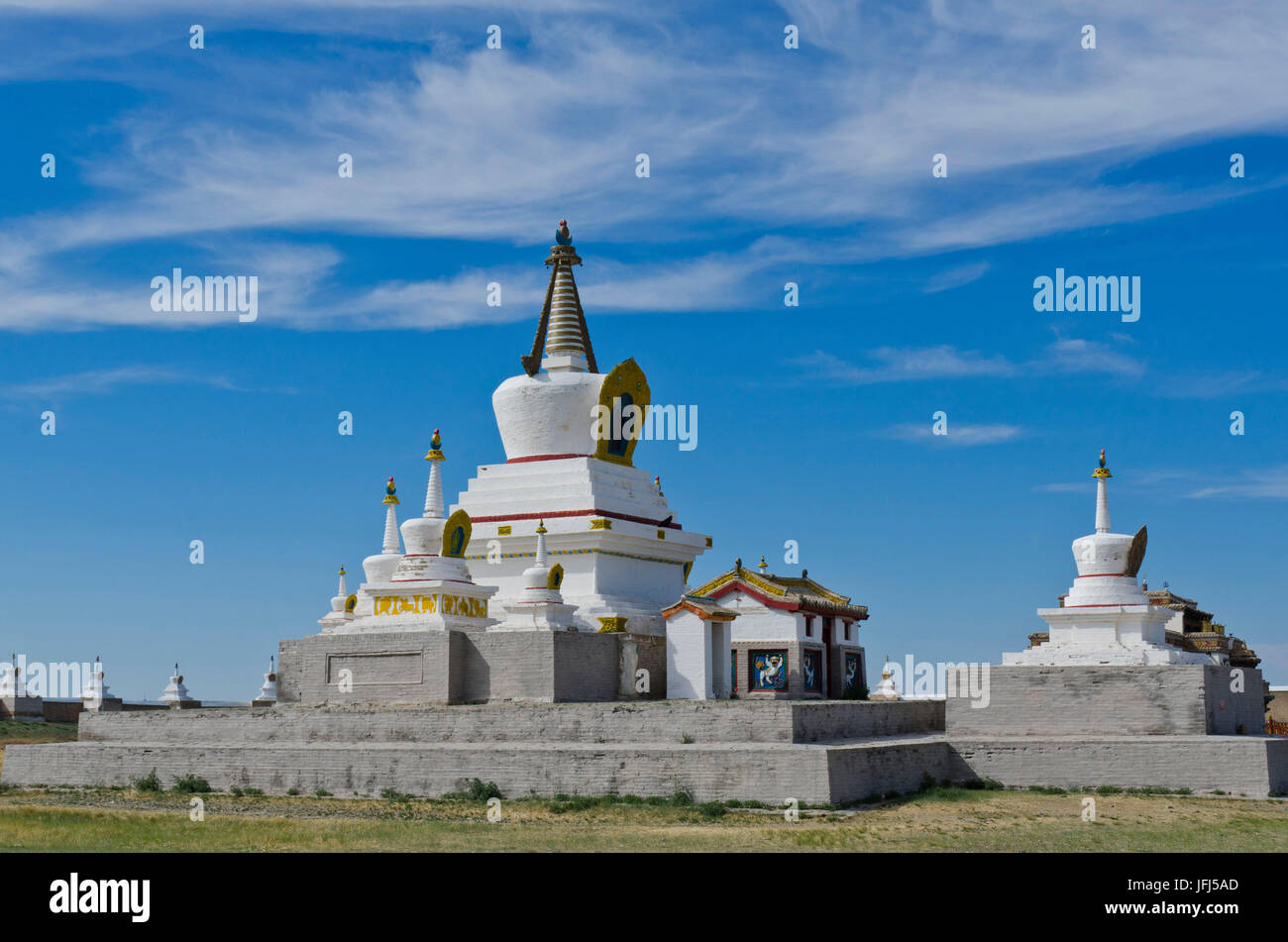 Mongolia, Central Asia, Karakorum / Qara Qorum, cloister of Erdene Zuu ...