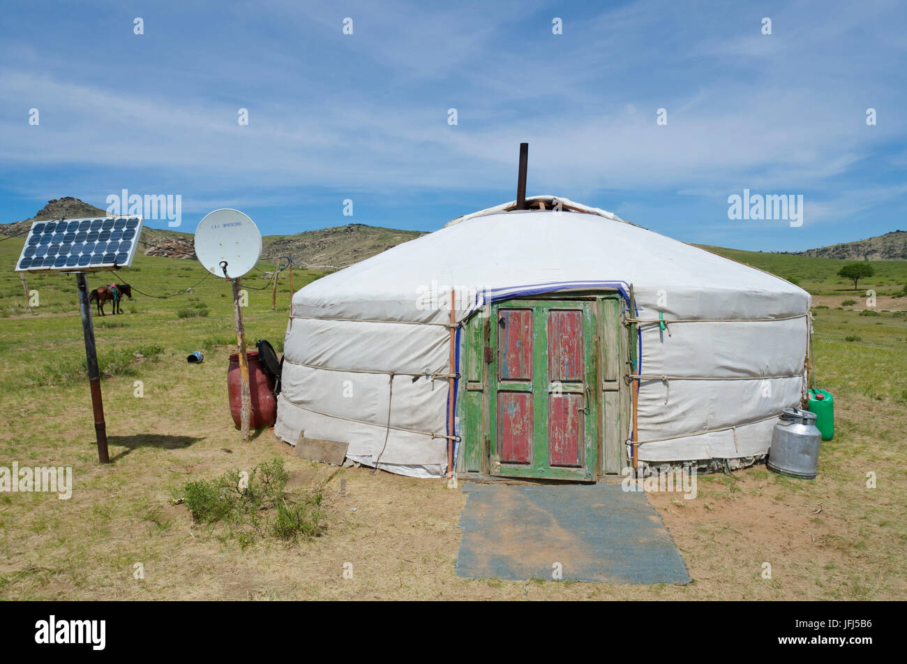 Yurt nomads central asia hi-res stock photography and images - Alamy