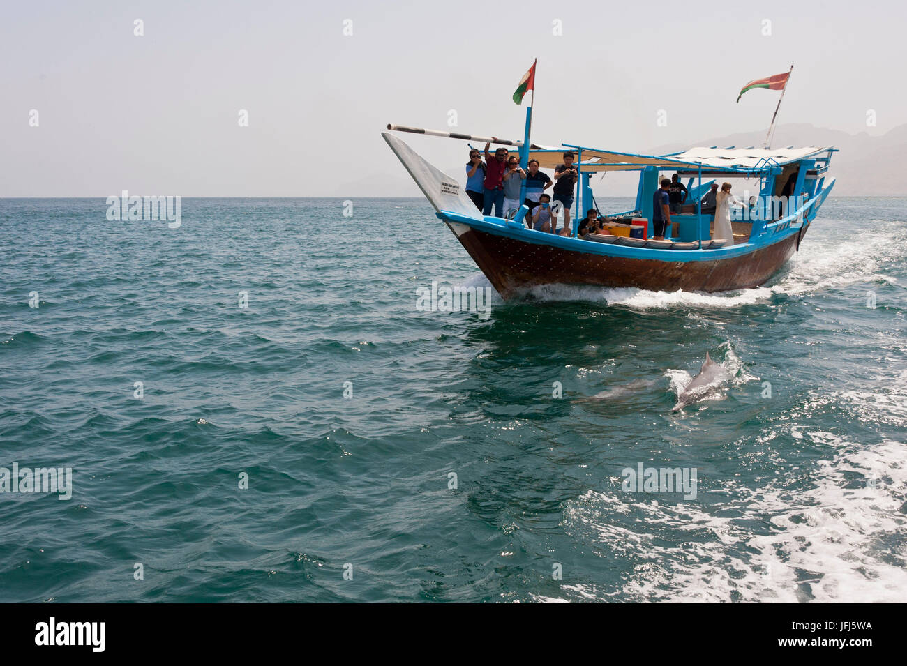 Arabia, Arabian peninsula, Sultanate of Oman, peninsula Musandam, Dhau ...