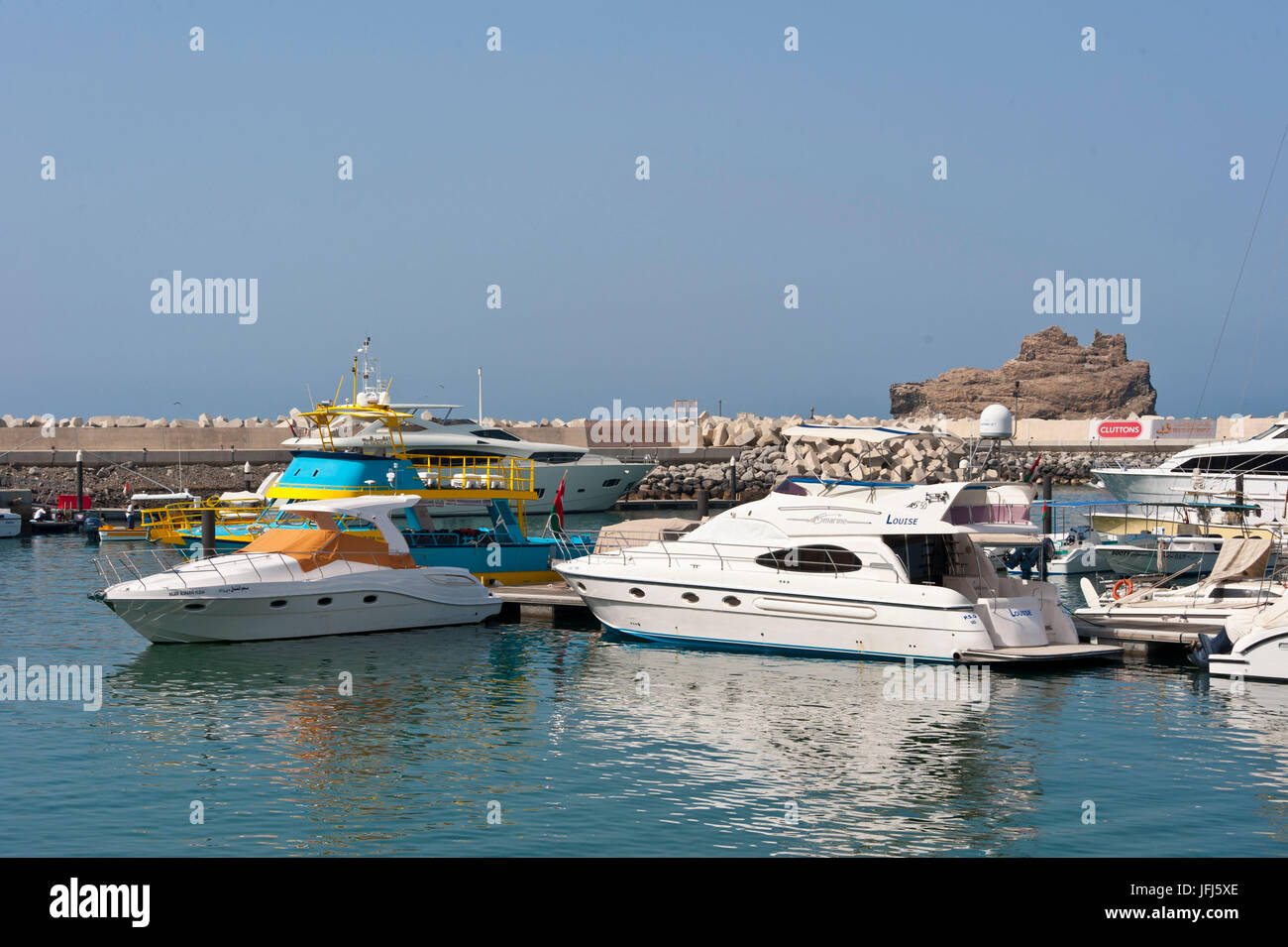 Arabia, Arabian peninsula, Sultanate of Oman, Muscat, harbour, boats ...