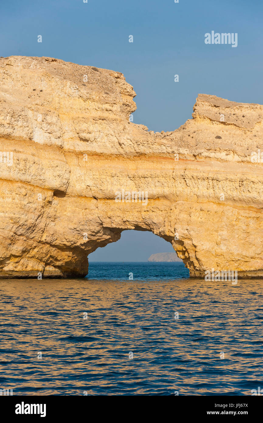 Arabia, Arabian peninsula, Sultanate of Oman, Muscat, rock formation in ...