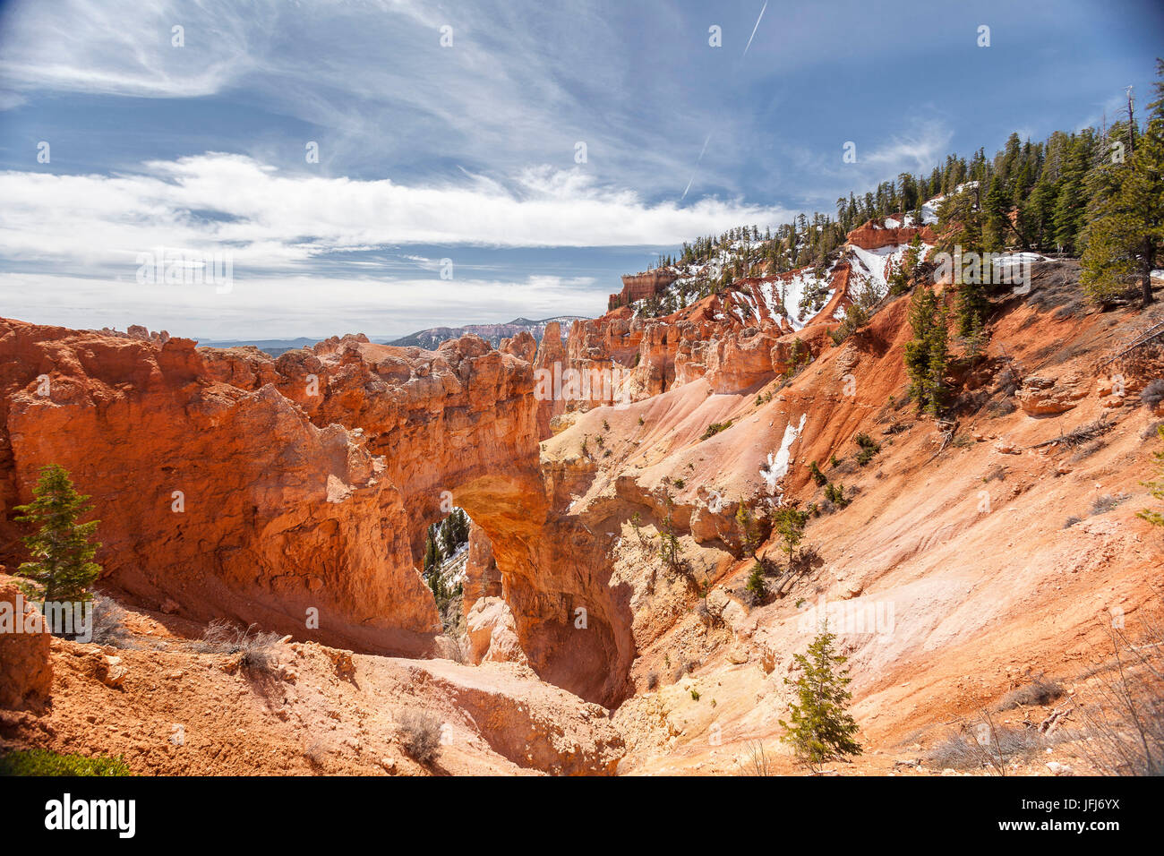 rock formations and rock bows in Bryce Canyon Nationalpark, Utah, the ...