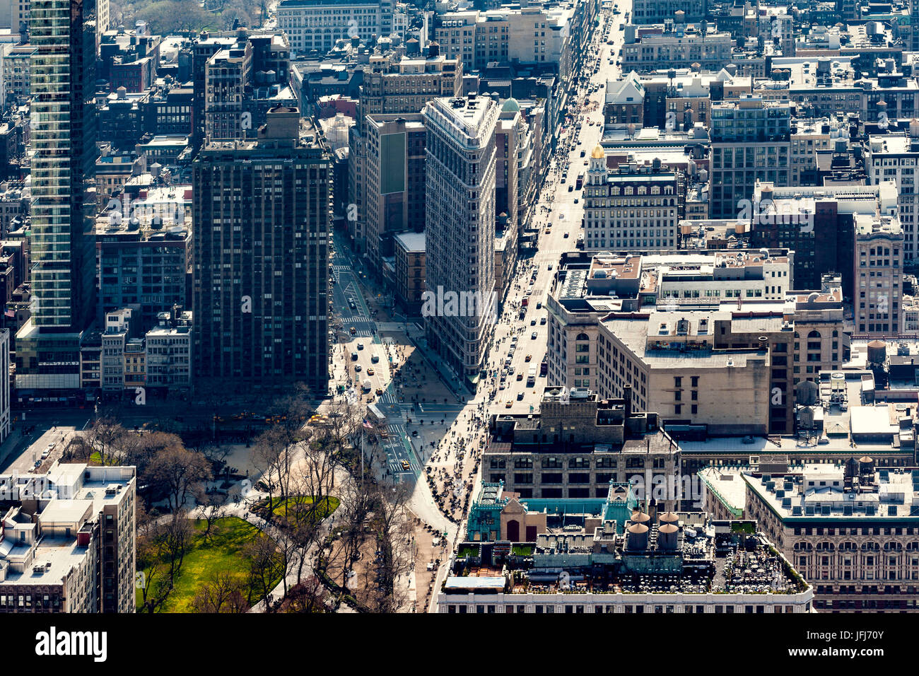 New york city skyline from above hi-res stock photography and images ...