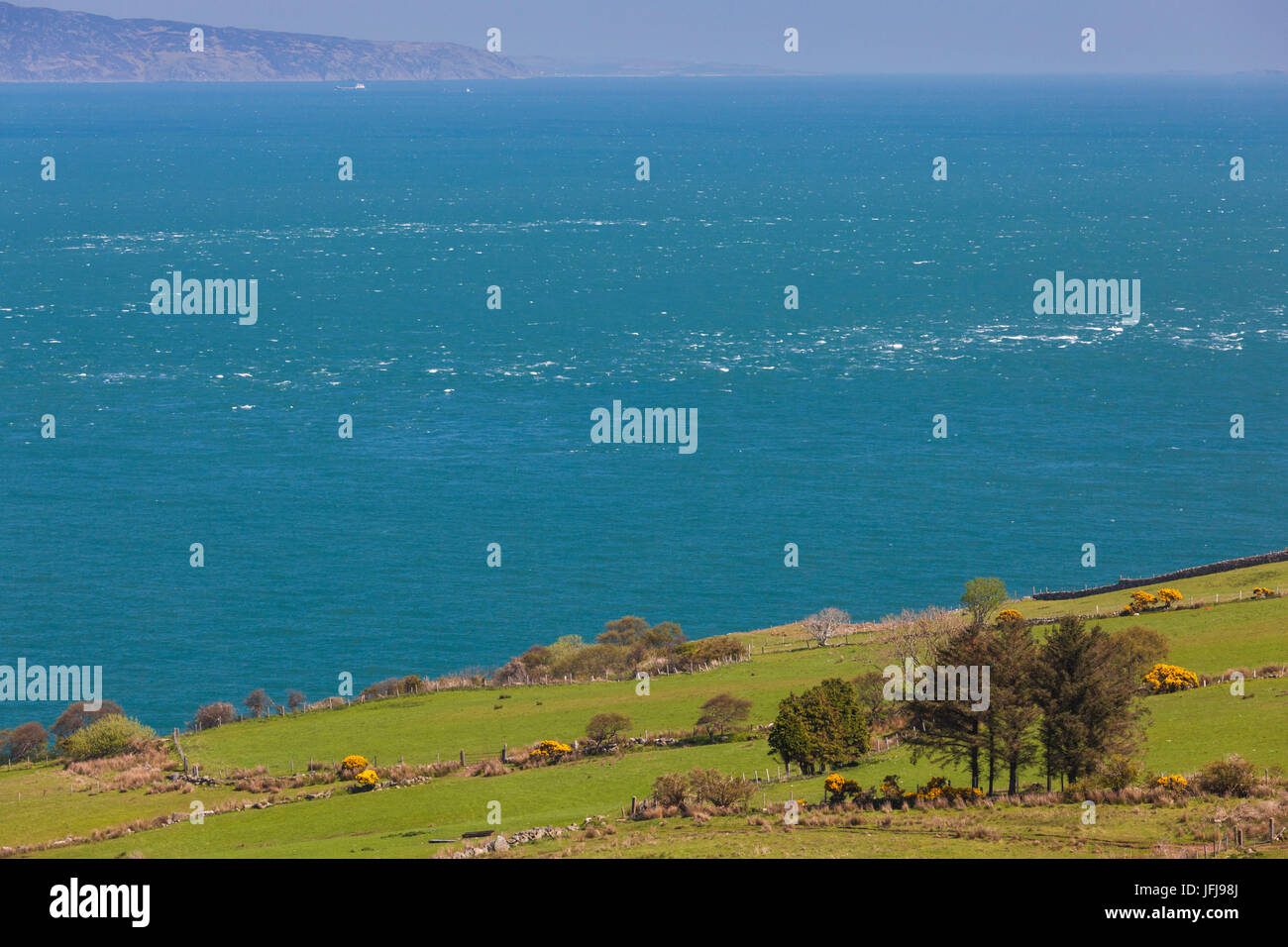 UK, Northern Ireland, County Antrim, Torr Head, Torr Head Scenic Road ...