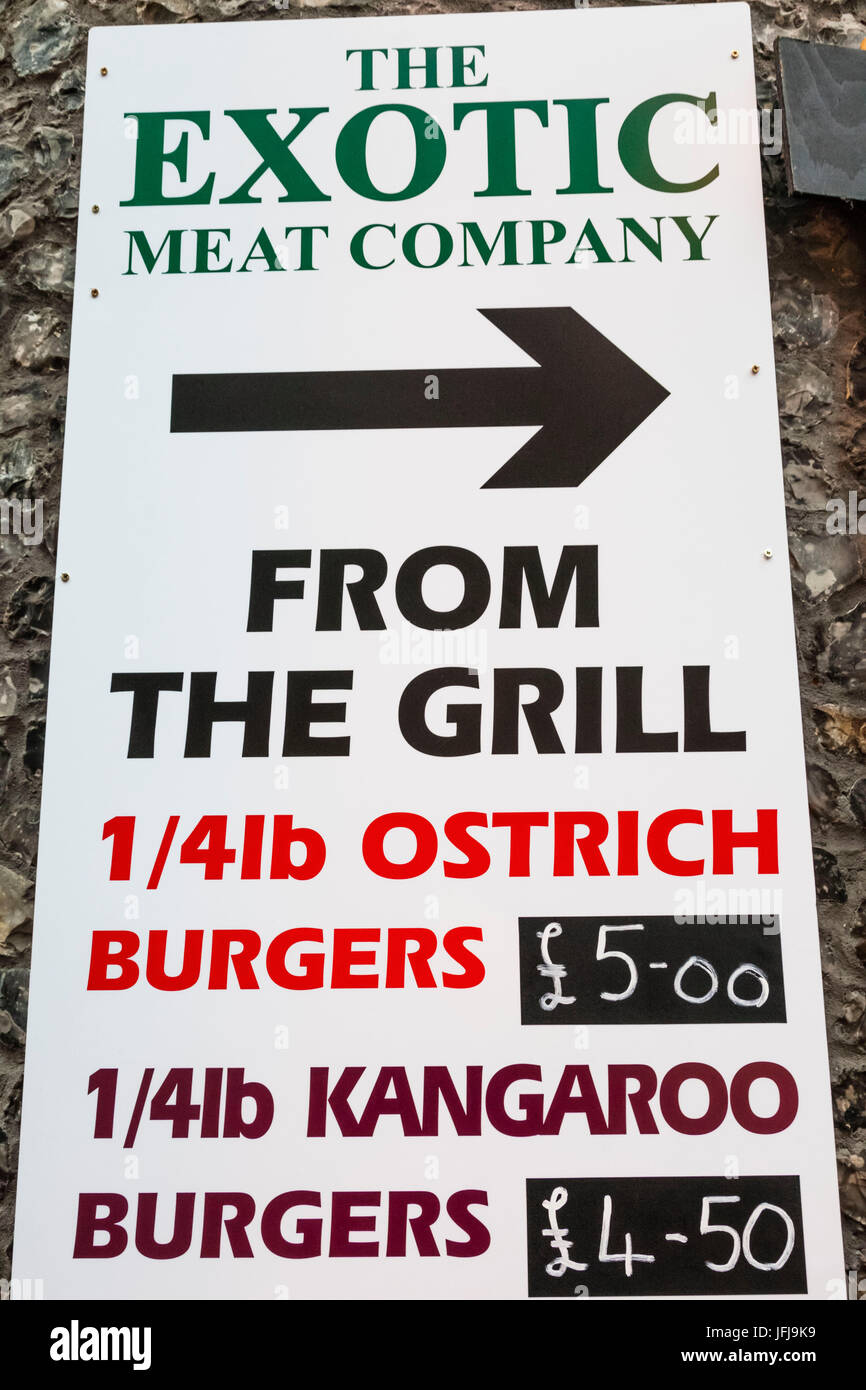 England, London, Southwark, Borough Market, Food Stall Burger Menu ...