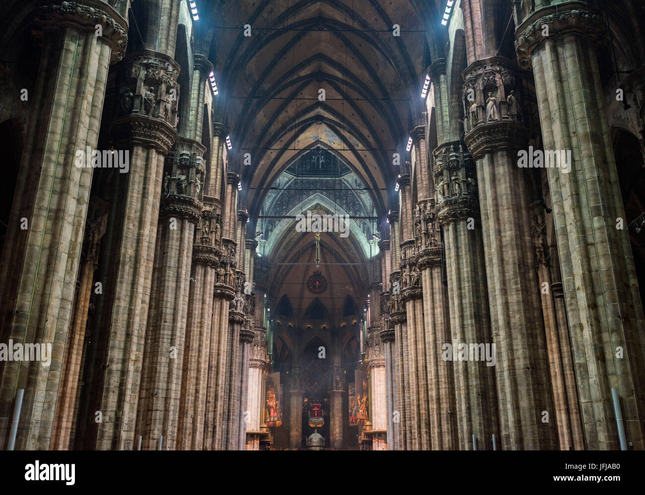 Interior of milan cathedral hi-res stock photography and images - Alamy