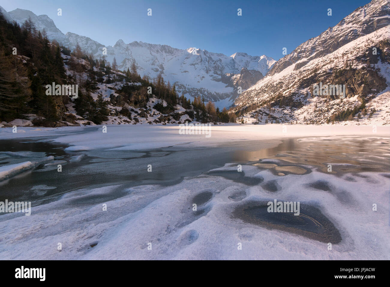 Thaw in aviolo lake hi-res stock photography and images - Alamy