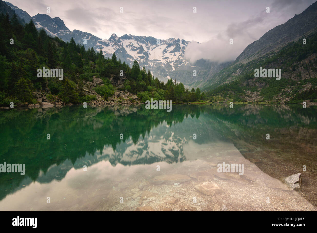 Europe, Ialy, Aviolo lake in Adamello park, province of Brescia Stock ...