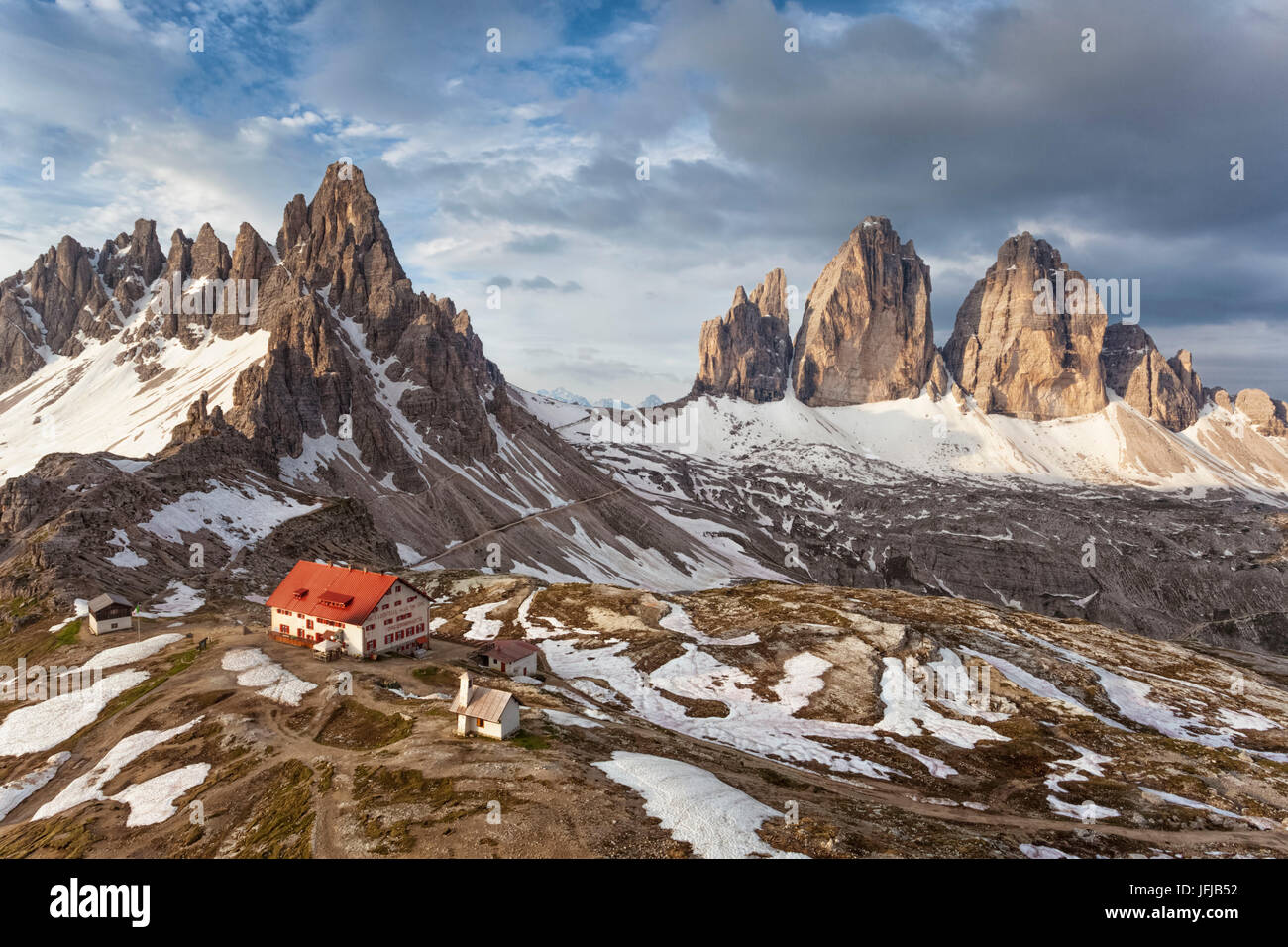 Europe, Italy, South Tyrol, Bolzano, Paterno, Tre Cime di Lavaredo and ...