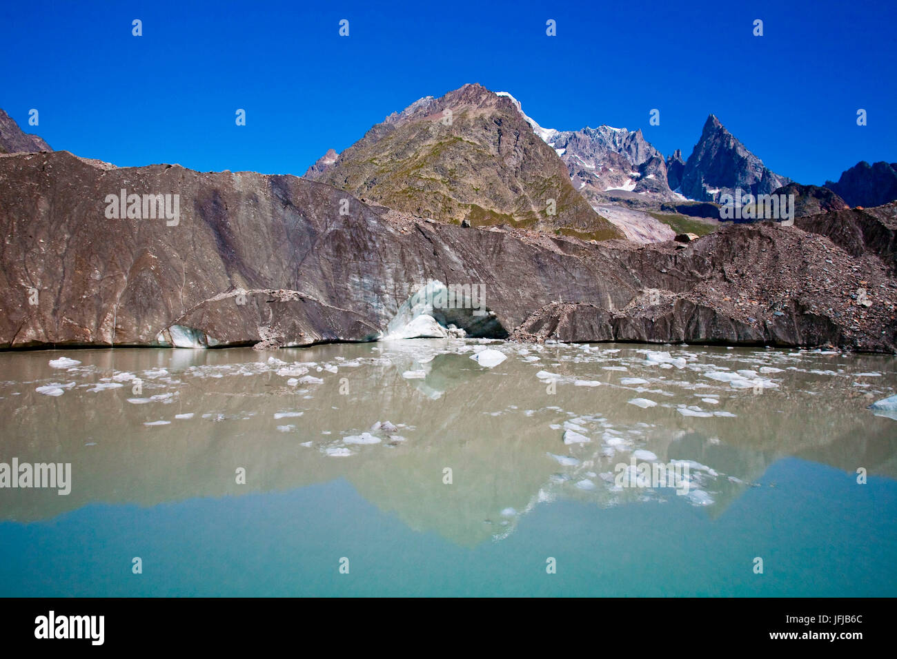 Miage lake veny valley hi-res stock photography and images - Alamy