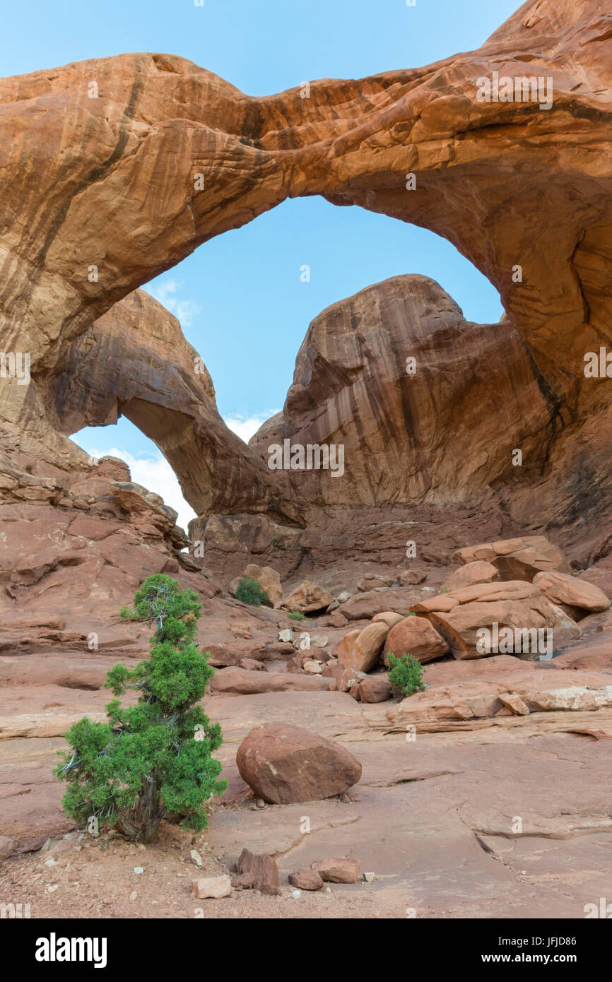 Utah double arch hi-res stock photography and images - Alamy