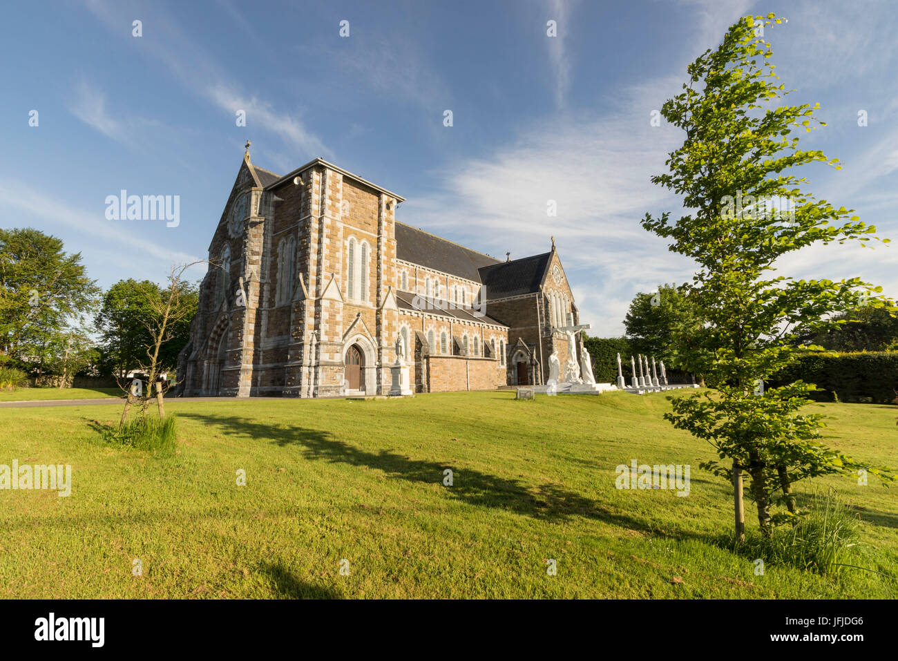 Saint James church and its garden, Killorglin, Co, Kerry, Munster ...