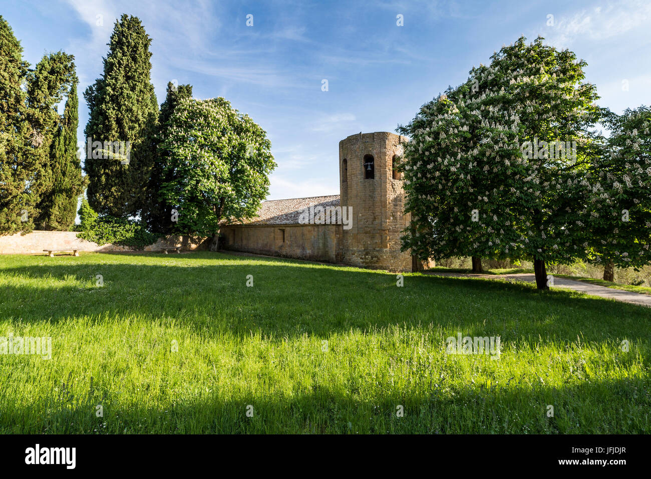 Pieve di Corsignano church, Pienza, Orcia Valley, Siena district ...