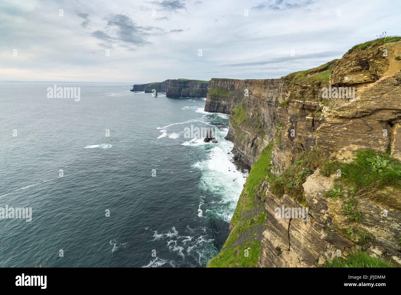 Cliffs of Moher, Liscannor, Munster, Co, Clare, Ireland, Europe Stock ...