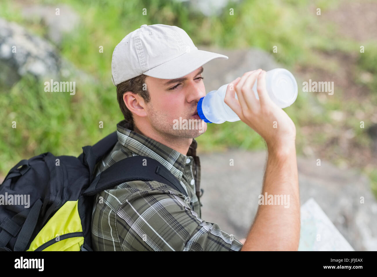 Man drinking from bottle hi-res stock photography and images - Alamy