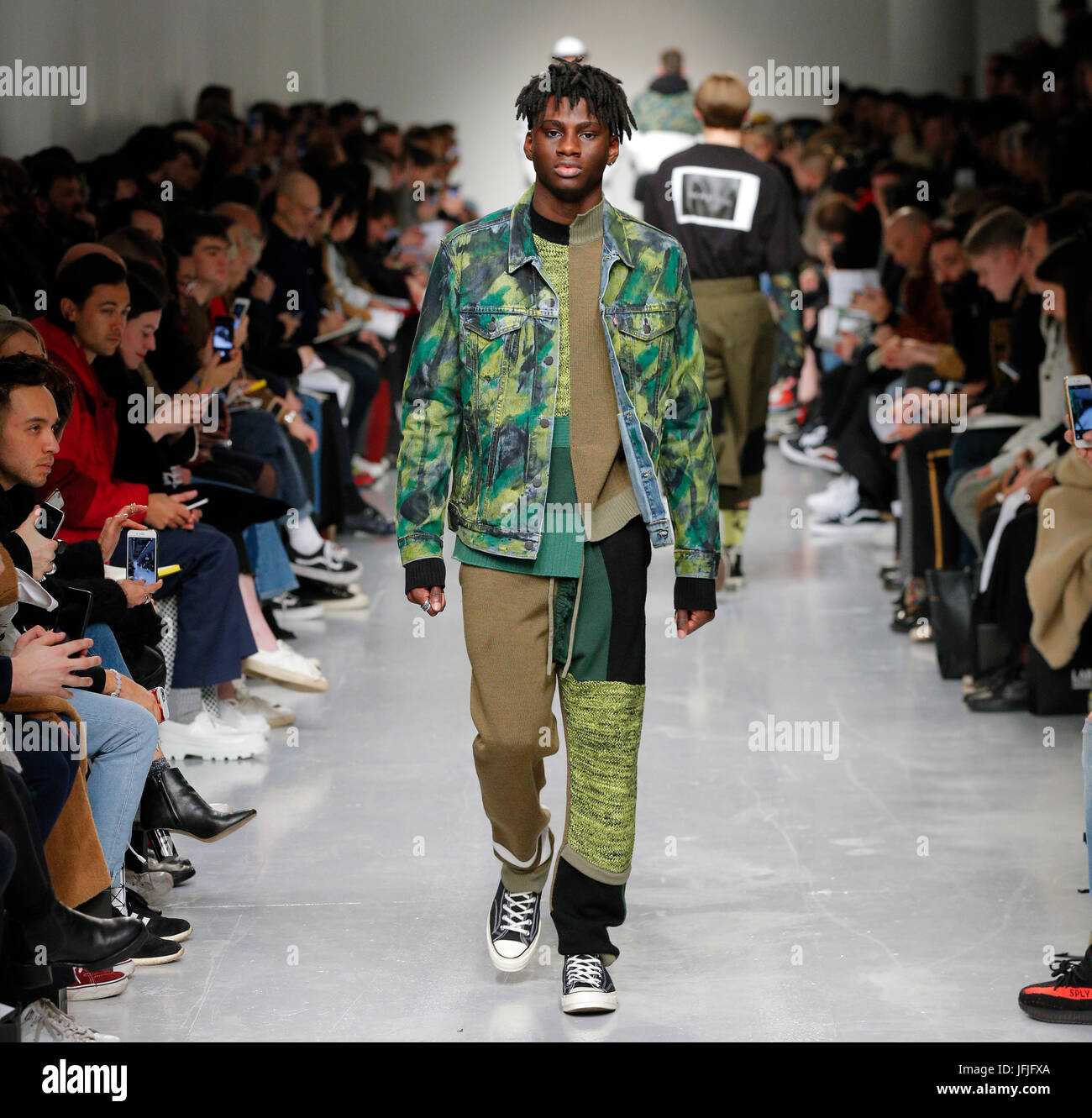 06/01/2017 designer Liam Hodges AW17 catwalk show during London Fashion ...