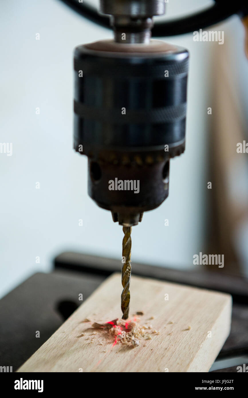 Zoom of a drill working Stock Photo - Alamy