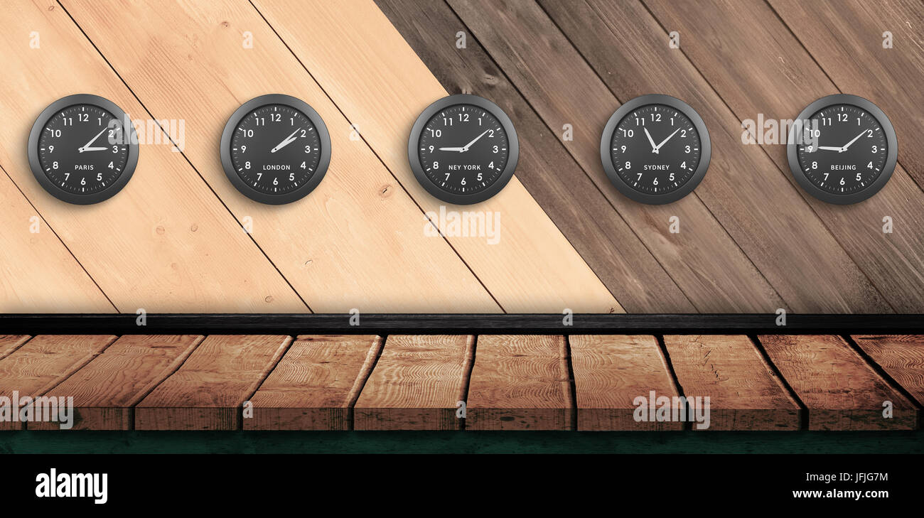 Five clocks hi-res stock photography and images - Alamy