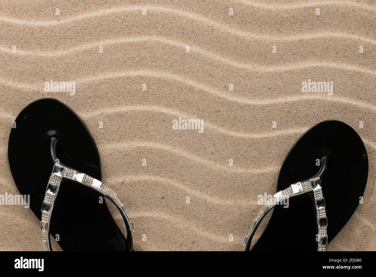 Black Flip Flops High Resolution Stock Photography and Images - Alamy