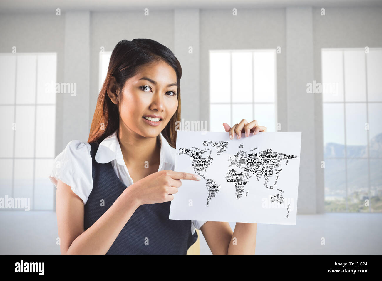 Paper map finger hi-res stock photography and images - Alamy