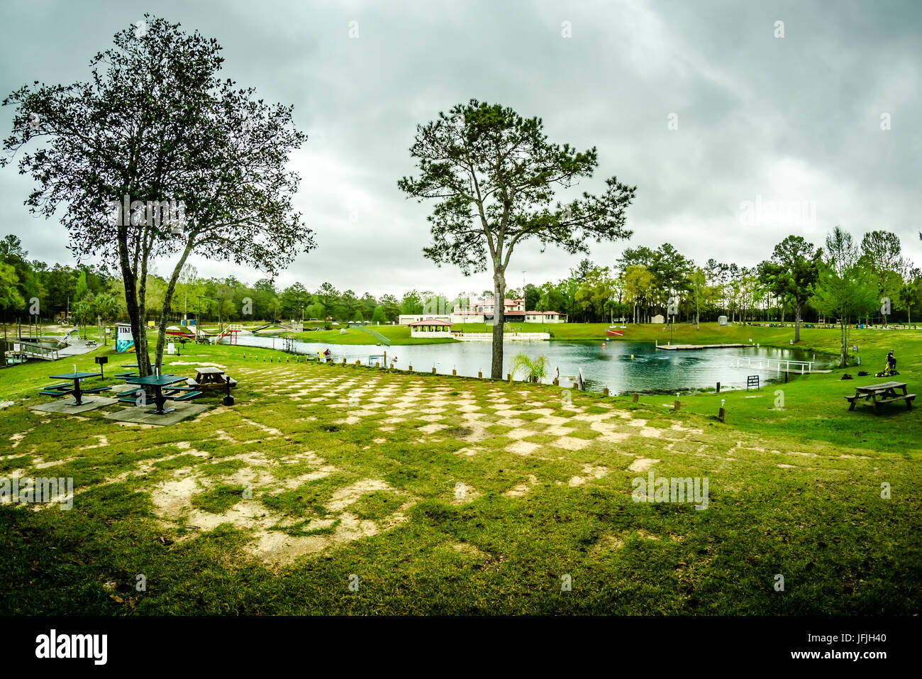 nature at vortex springs florida on rainy day Stock Photo - Alamy