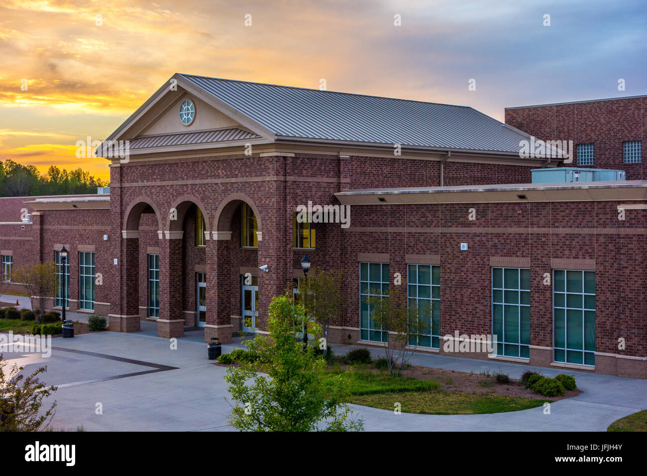 School building - North America historic brick school architecture ...