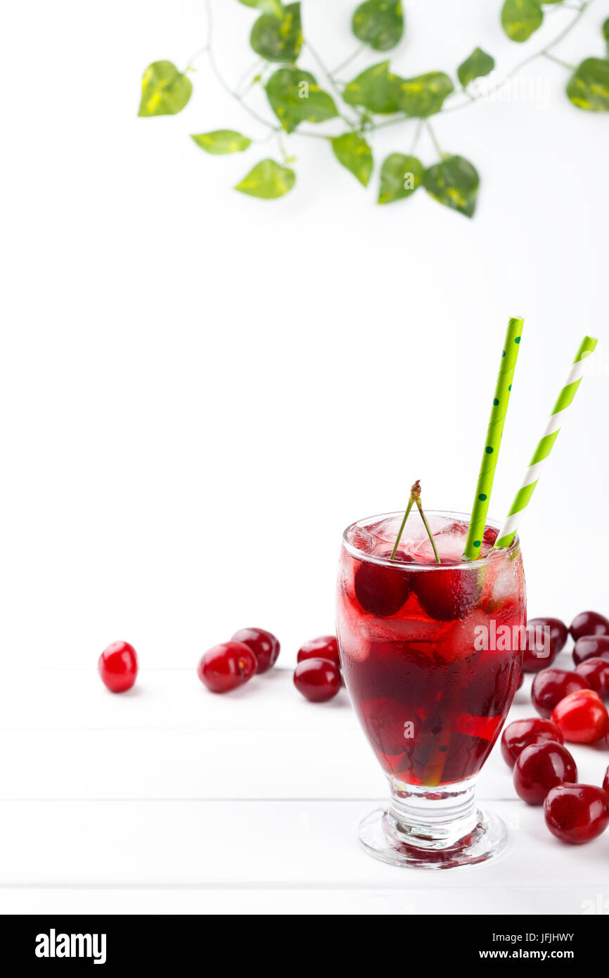 Fresh cherry juice Stock Photo - Alamy
