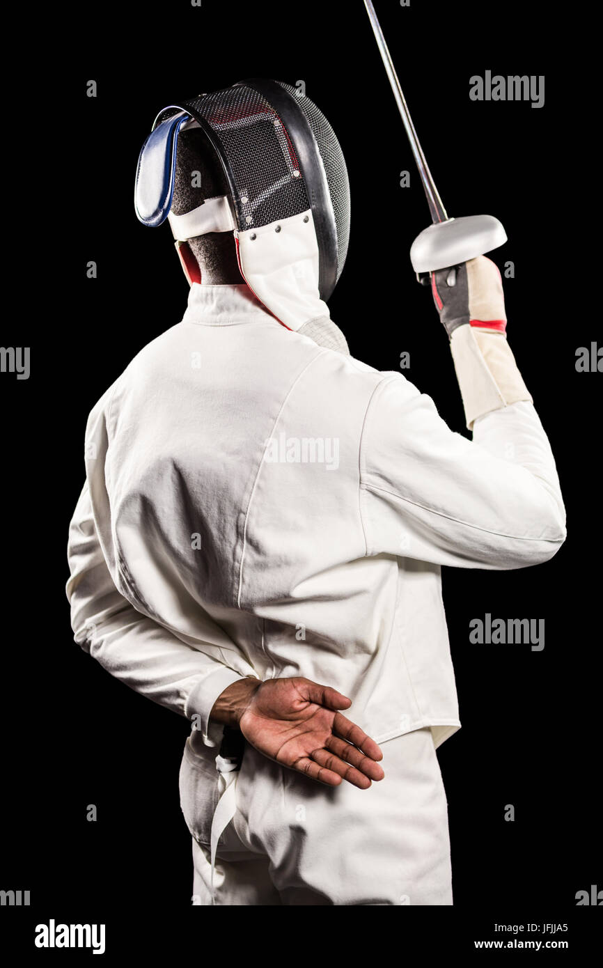 Sword behind back hi-res stock photography and images - Alamy
