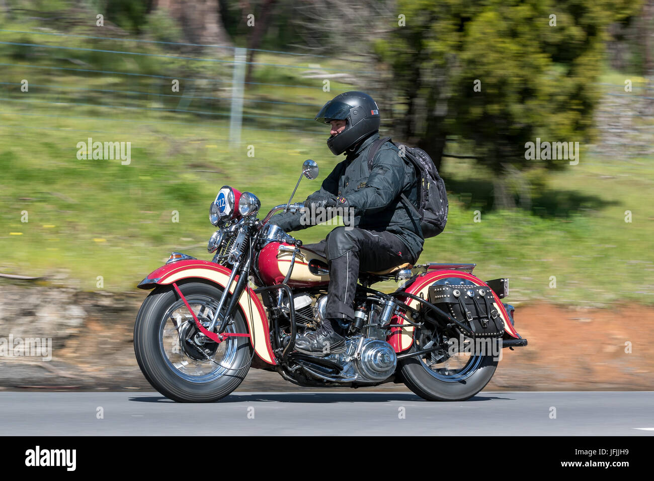 1940s harley davidson rider hi-res stock photography and images - Alamy