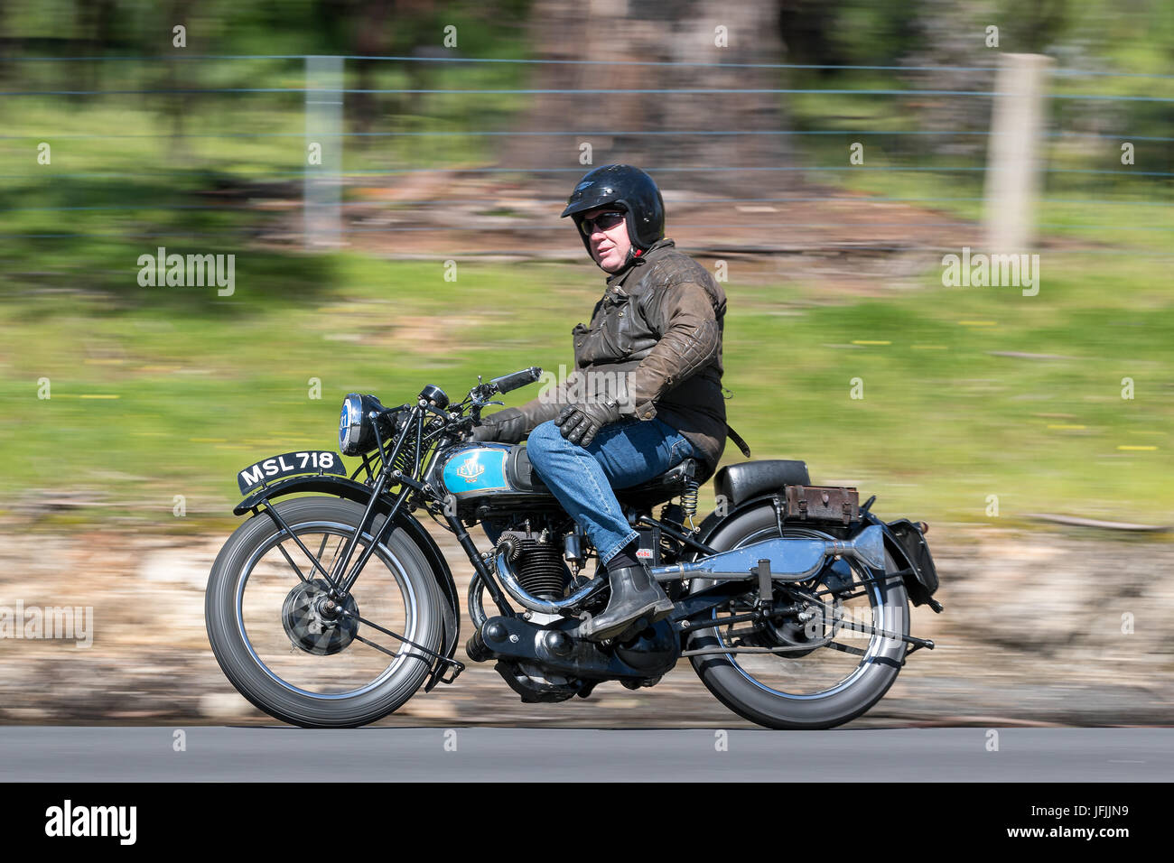 Vintage motorcycle rally hi-res stock photography and images - Alamy