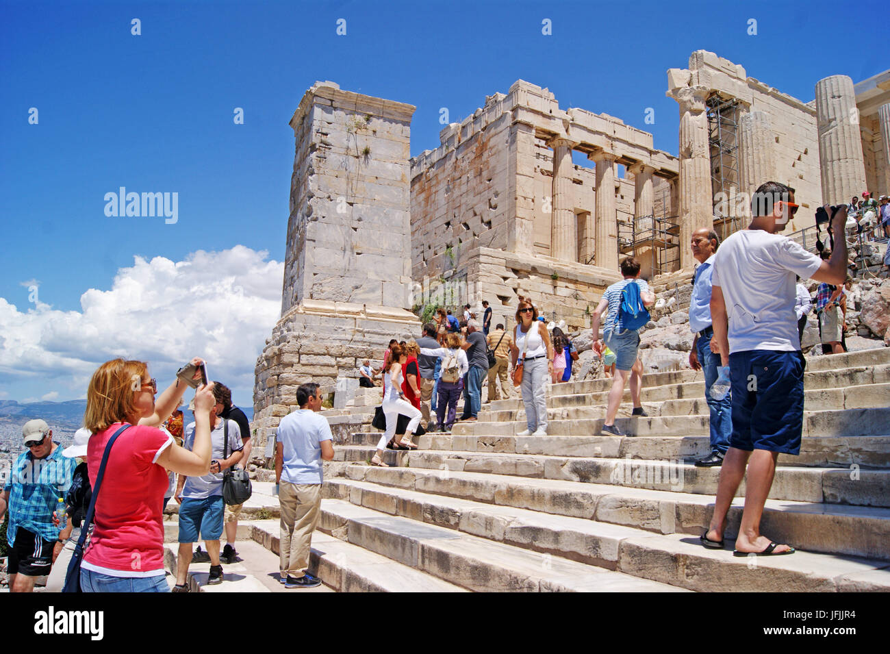 Acropolis steps athens hi-res stock photography and images - Alamy