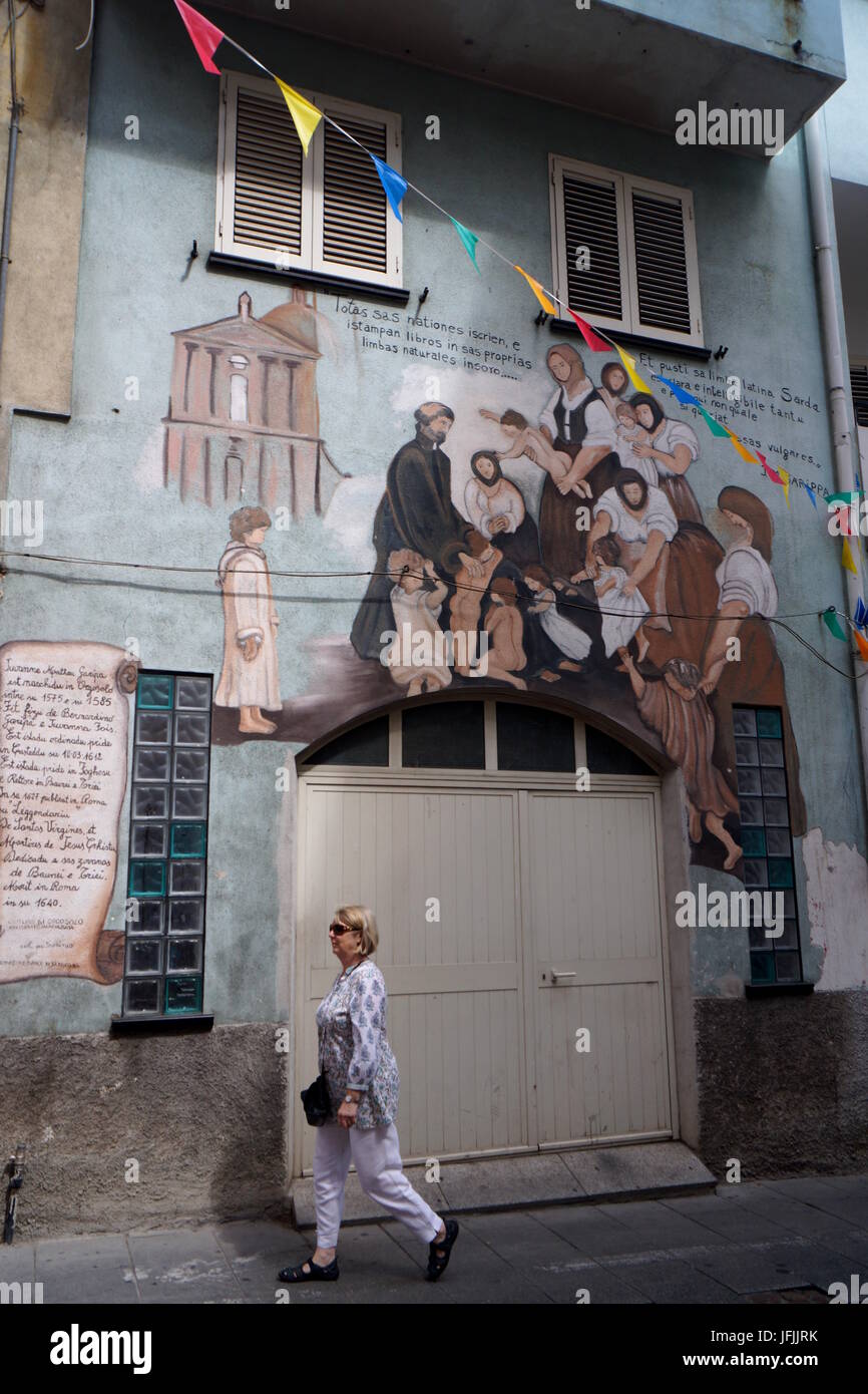 Historic Murals in Orgosolo, Sardinia Stock Photo - Alamy
