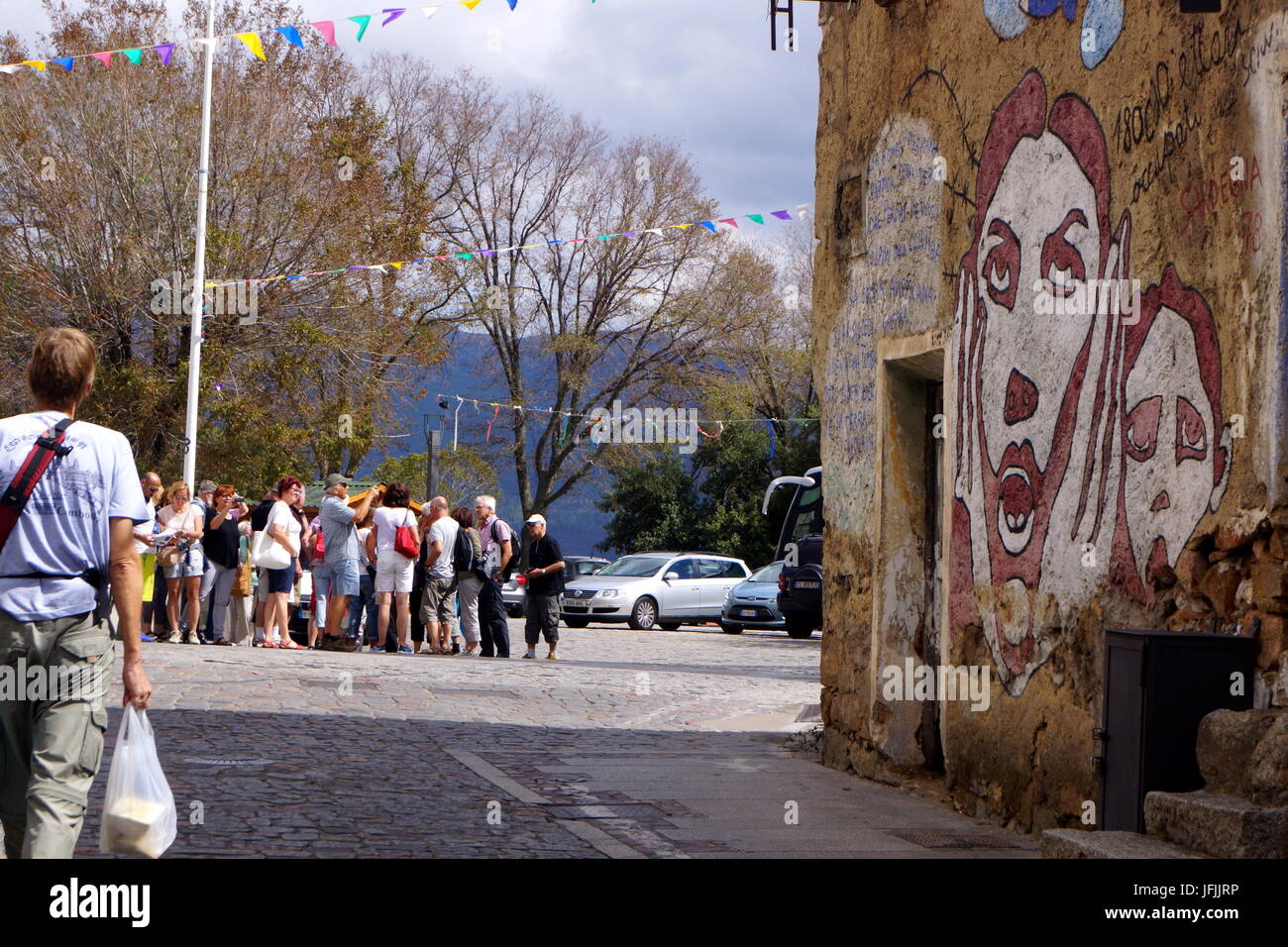 Historic Murals in Orgosolo, Sardinia Stock Photo - Alamy