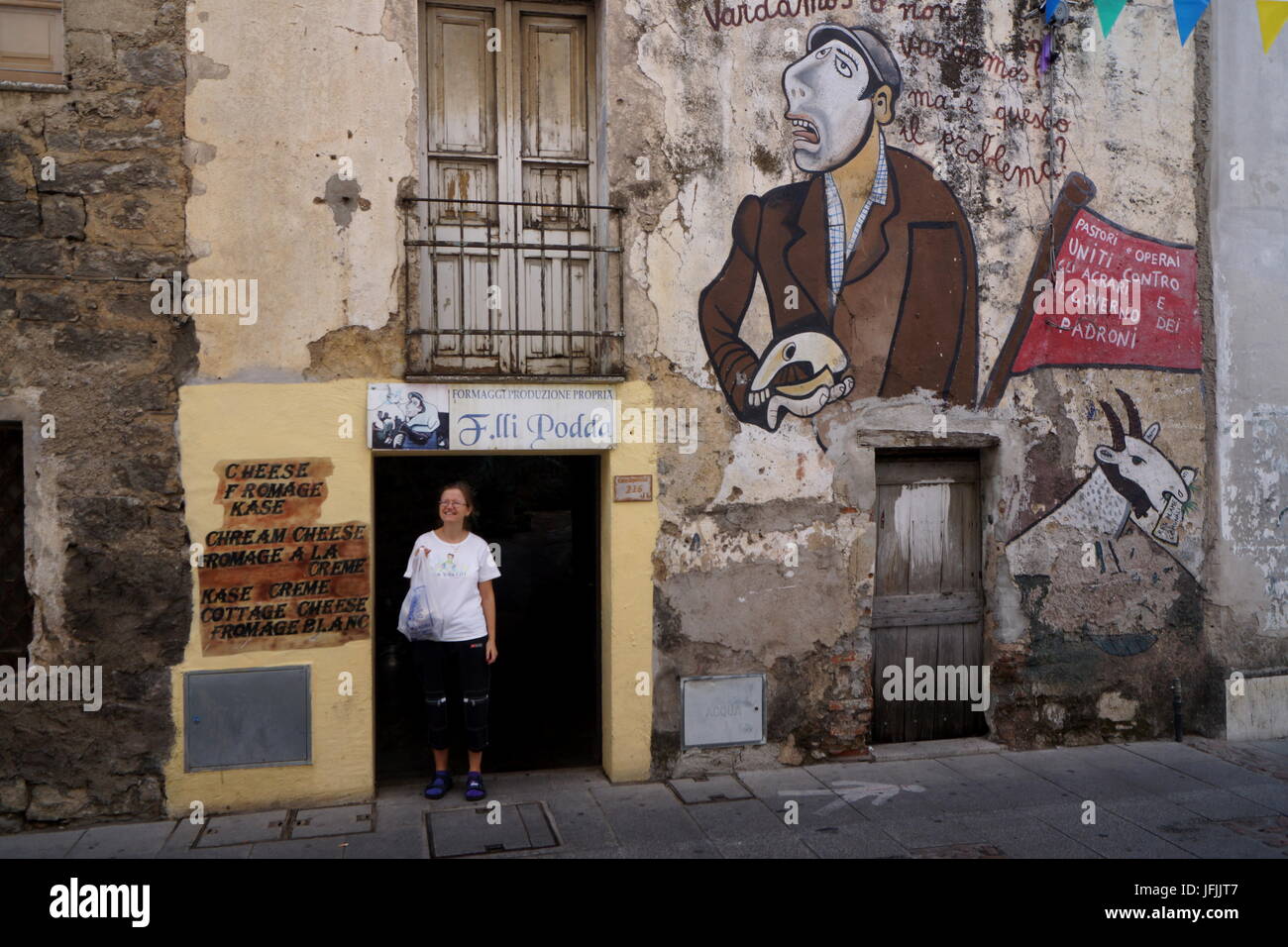 Historic Murals in Orgosolo, Sardinia Stock Photo - Alamy