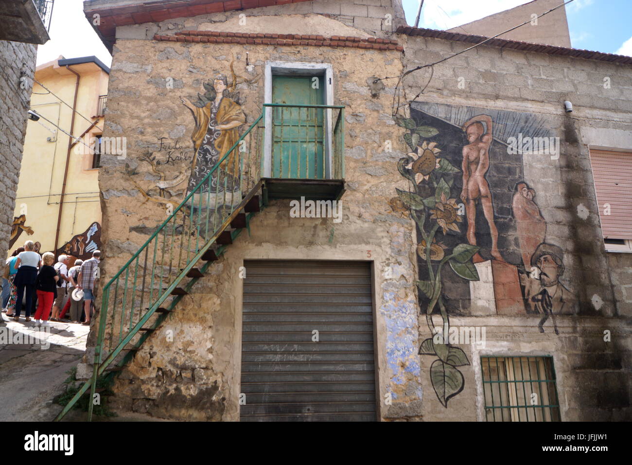 Historic Murals in Orgosolo, Sardinia Stock Photo - Alamy
