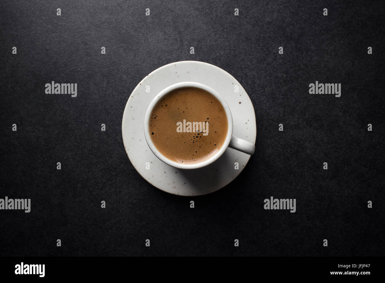 Top View of a Cup of Coffee Stock Photo - Alamy