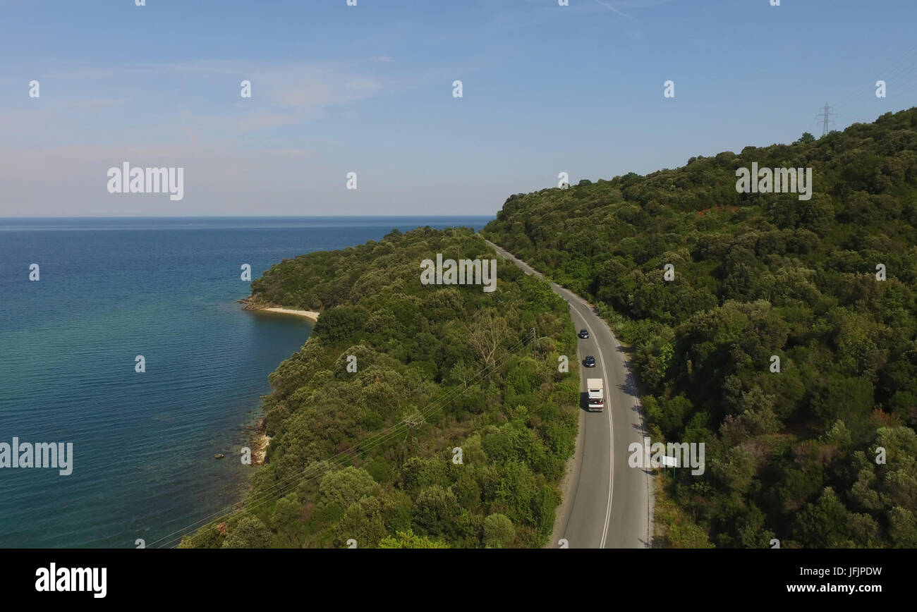 Scene on sea road hi-res stock photography and images - Alamy