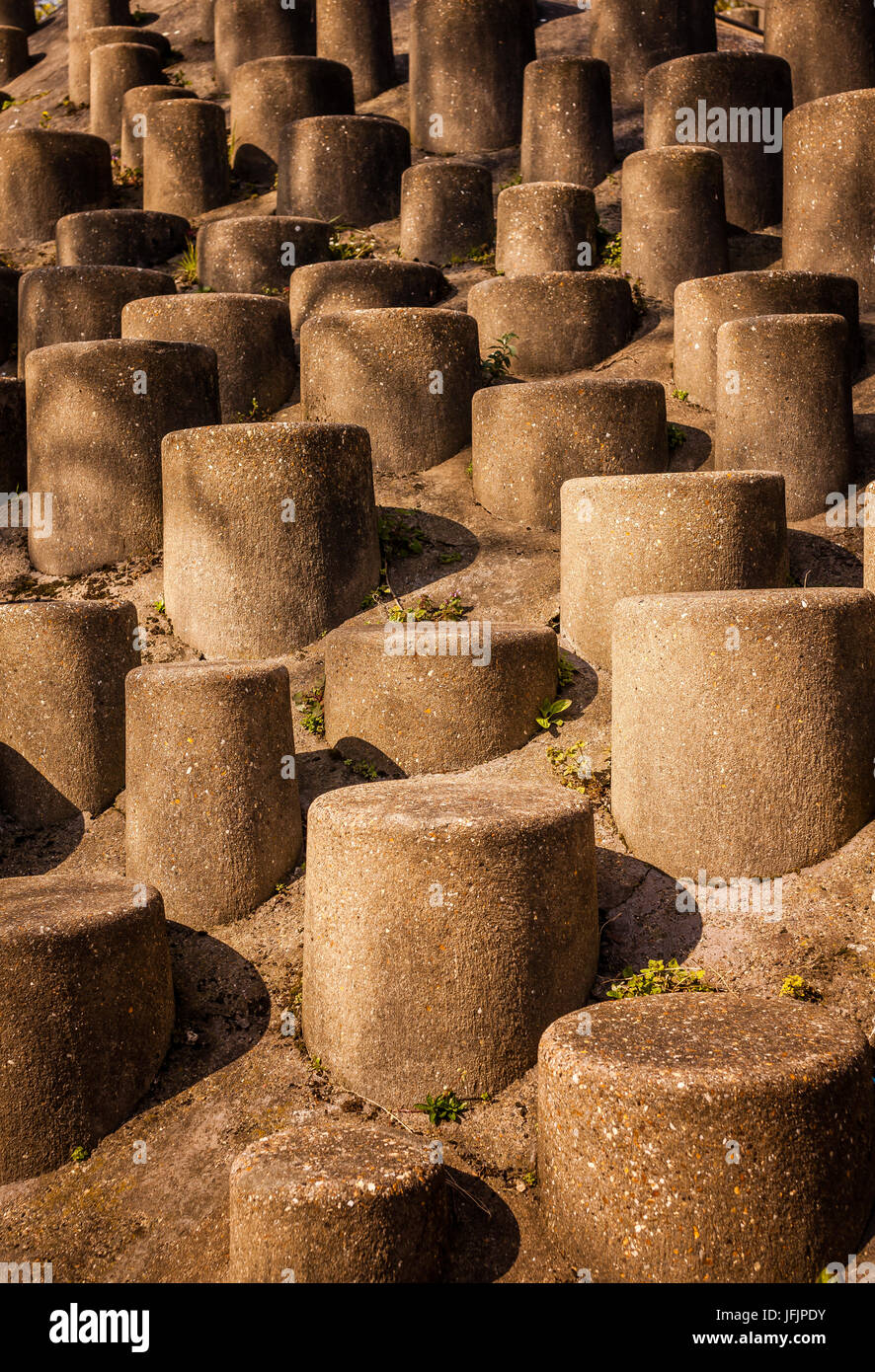 Strange concrete steps Stock Photo - Alamy