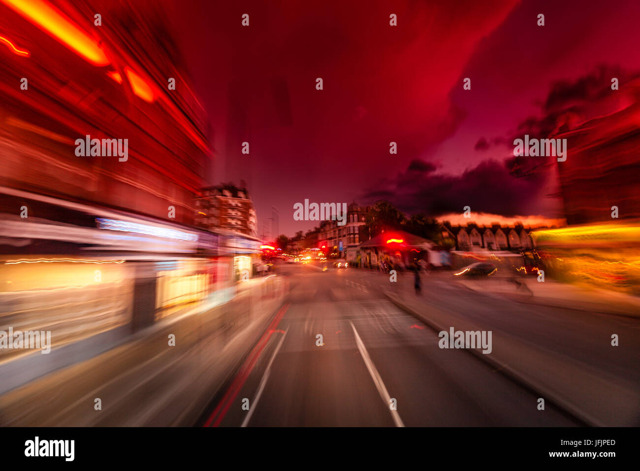 Abstract night city lights Stock Photo - Alamy
