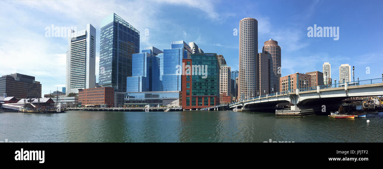 Boston panorama hi-res stock photography and images - Alamy