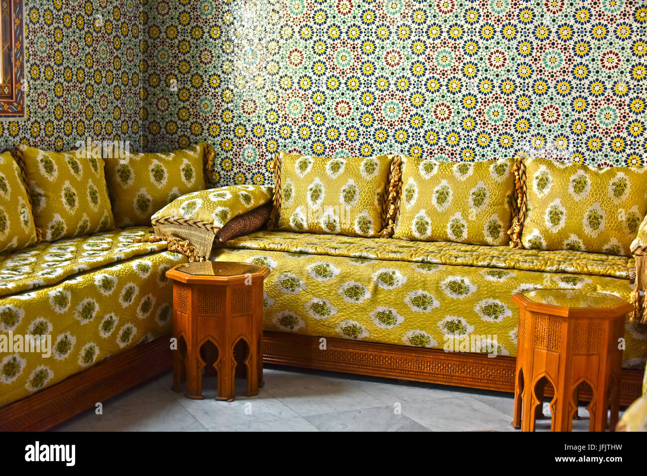 Traditional Moroccan interior design Stock Photo - Alamy