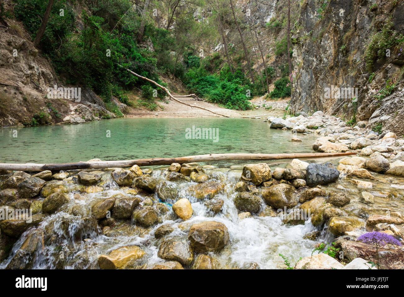 The Rio Chillar river walk in Nerja Spain on the Costa Del Sol Stock ...