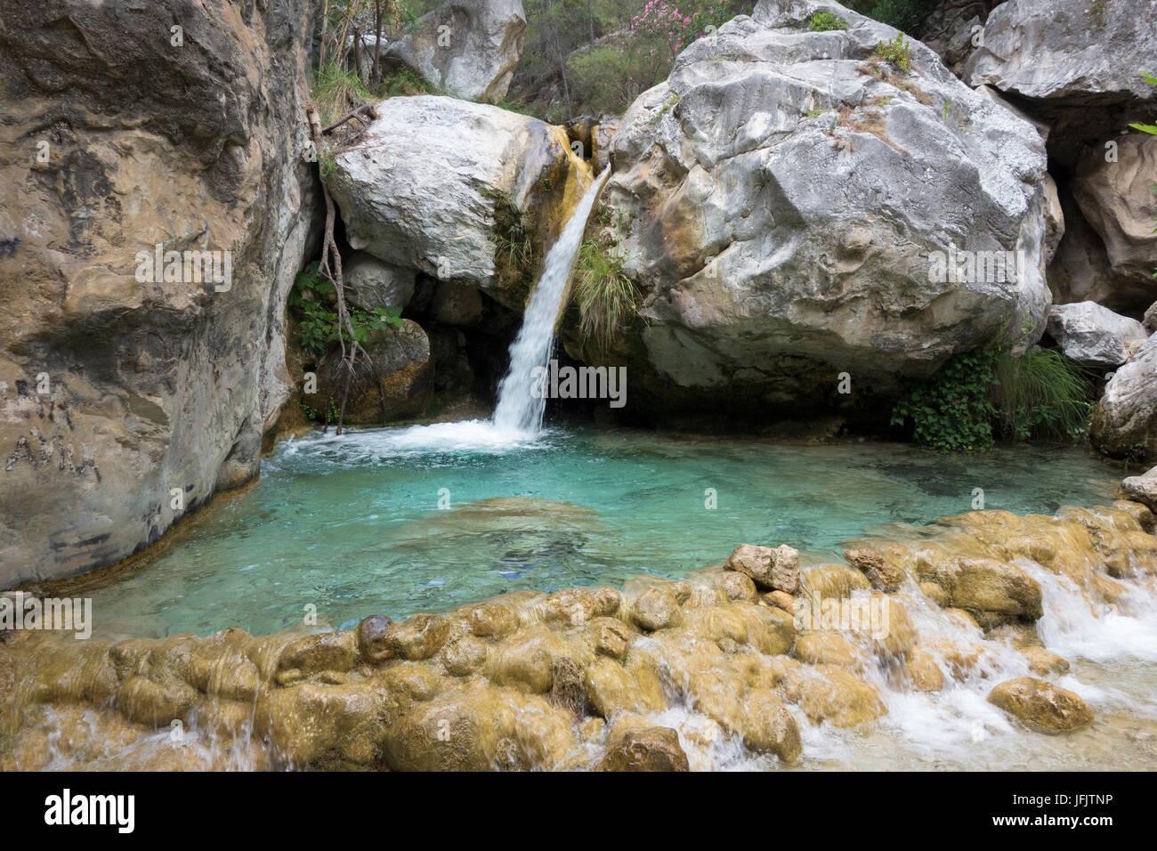 The Rio Chillar river walk in Nerja Spain on the Costa Del Sol Stock ...