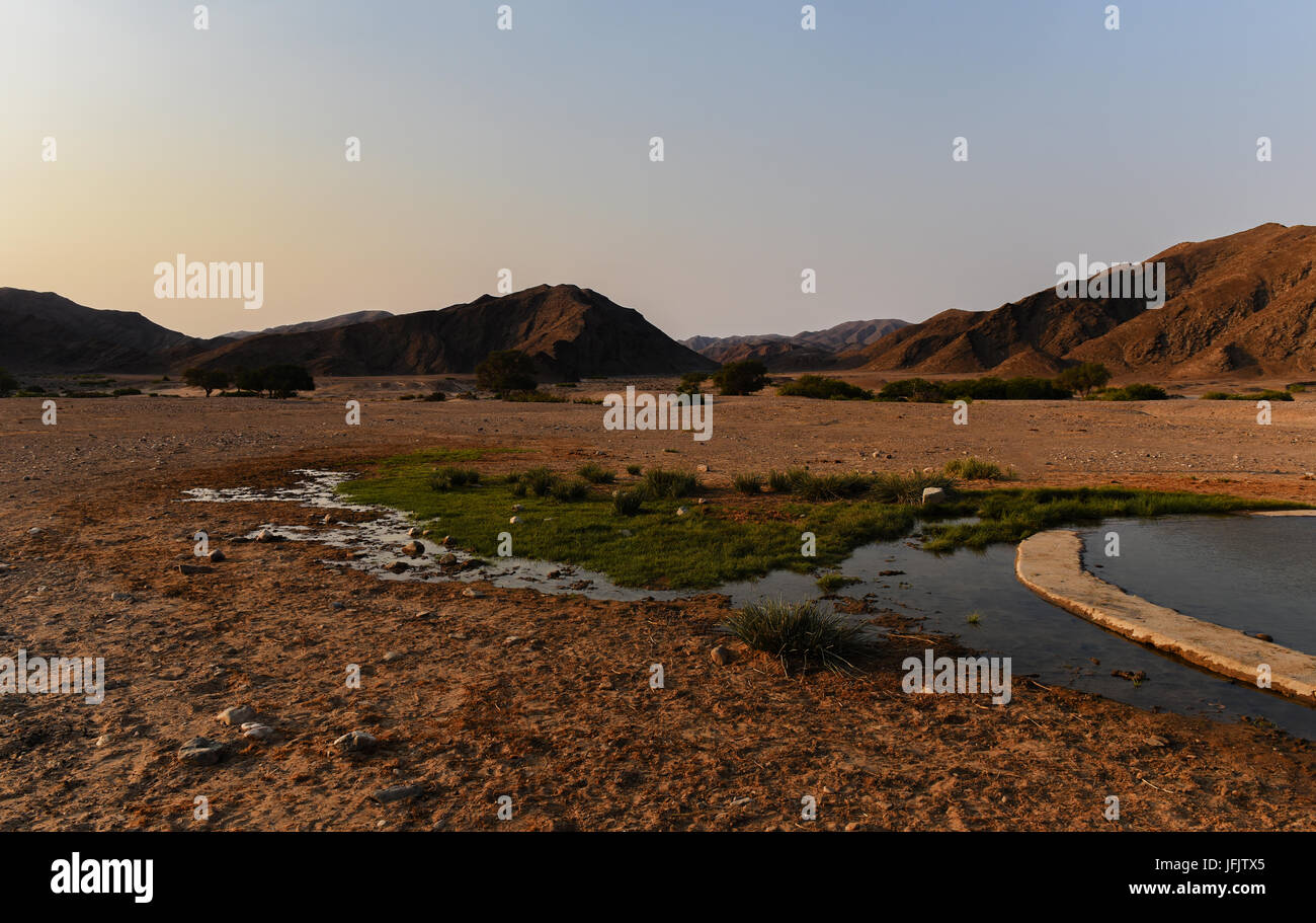 Etosha National Park Mountain landscape in Namibia South Africa Stock ...