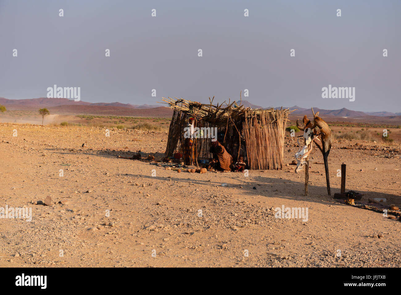 Etosha National Park Mountain landscape in Namibia South Africa Stock ...