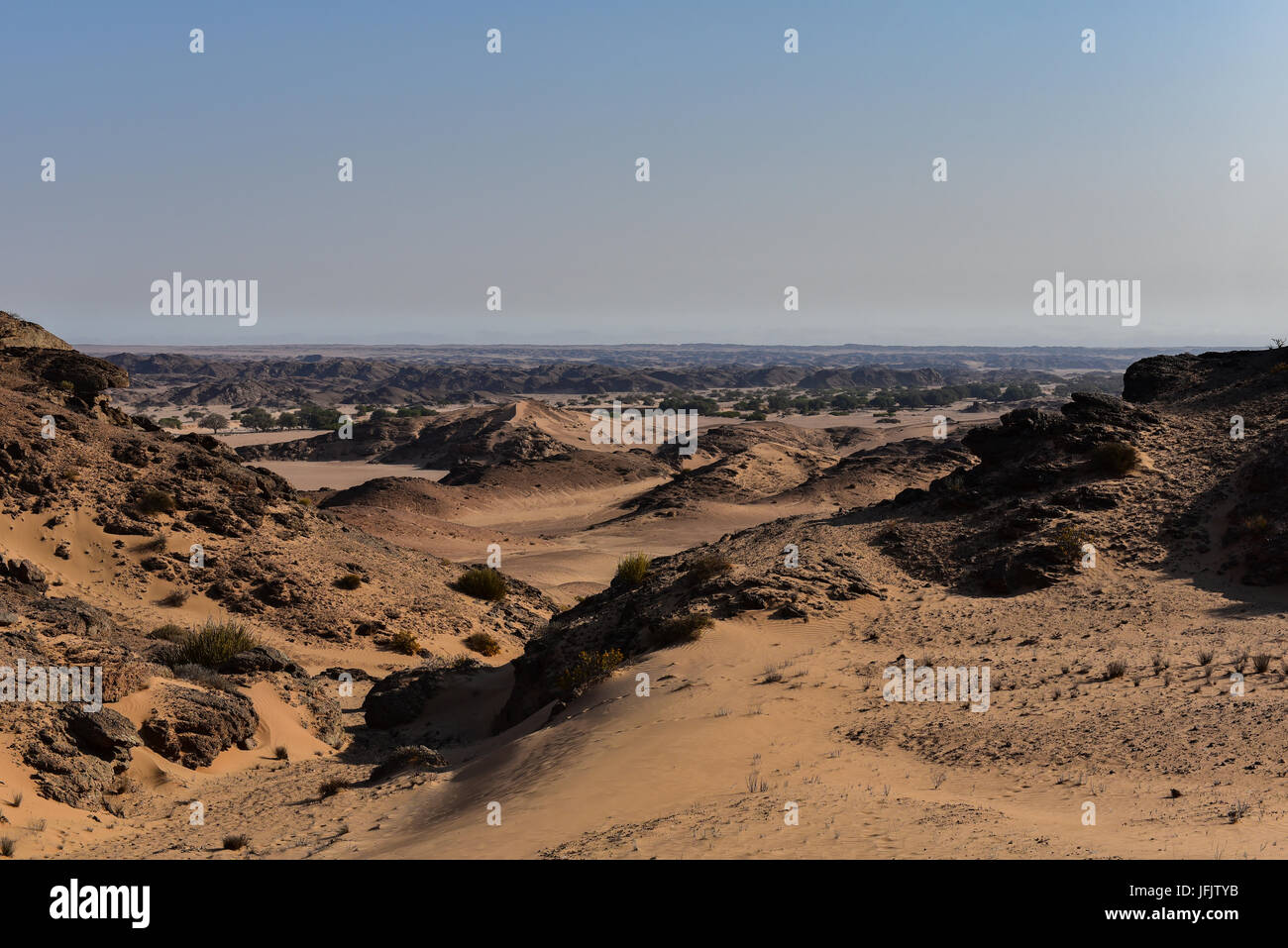 Etosha National Park Mountain landscape in Namibia South Africa Stock ...