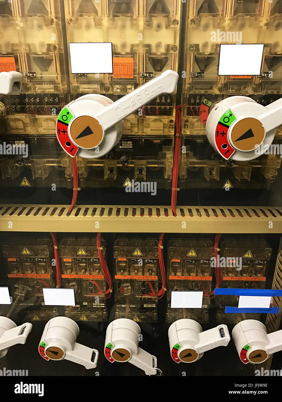 High-current distribution cabinet for a large data center Stock Photo ...