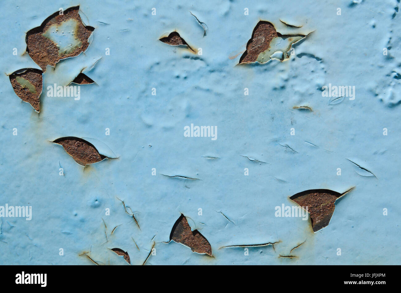Texture of old paint blue, pieces of rust Stock Photo - Alamy