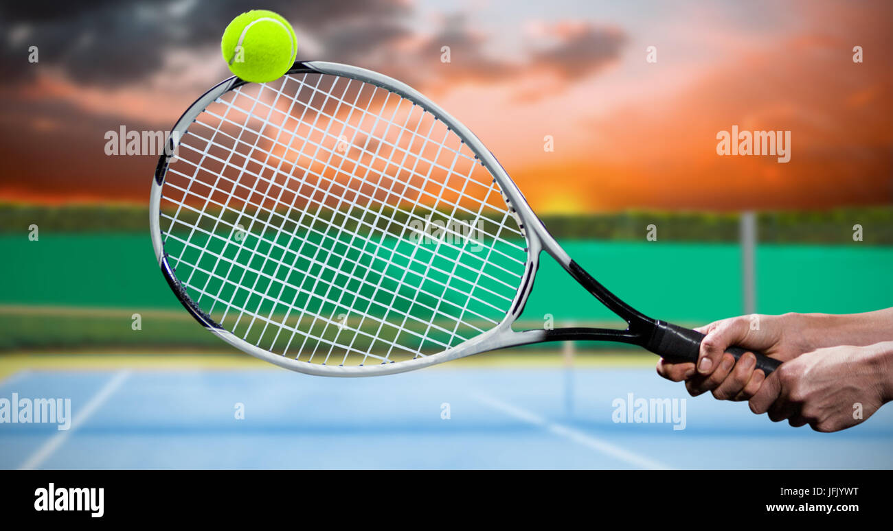Female tennis player holding yellow hi-res stock photography and images ...