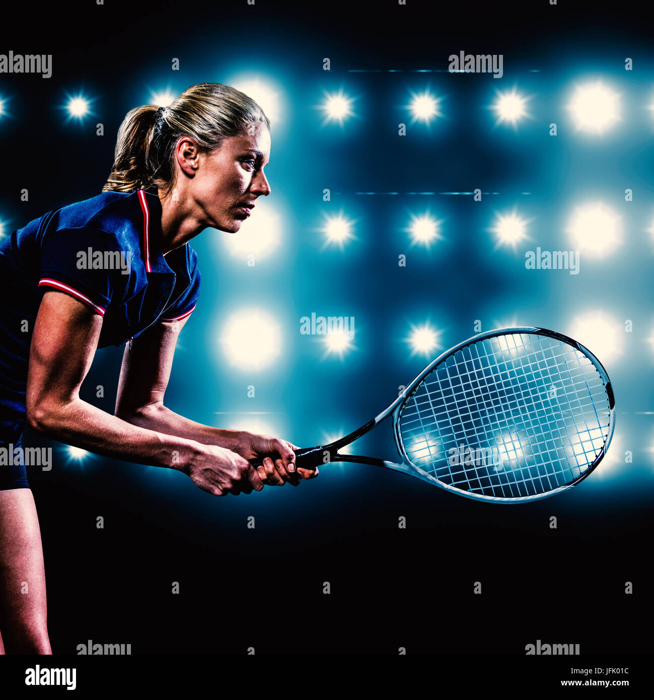 Digital composite woman tennis hi-res stock photography and images - Alamy